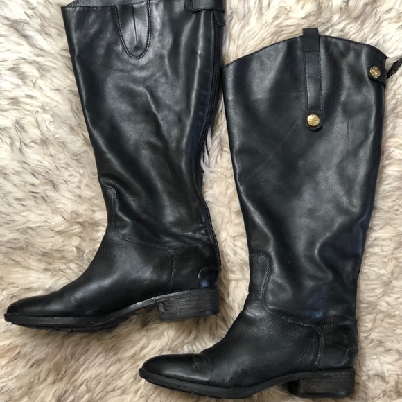 Sam Edelman | Shoes | Sam Edelman Penny2 Black Riding Boot | Poshmark